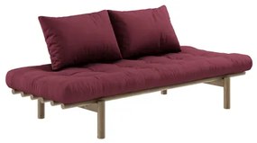 sofa PACE by Karup - 75*200 cm carob (hnědá) + futon bordeaux 710
