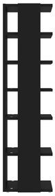 Botník černý 27,5x27x102 cm kompozitní dřevo - Default Title
