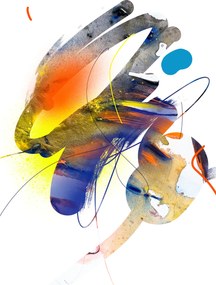 Martin Kafes33 Hirth | Obíhající ticho Rám: Černý, Velikost: 30 x 20 cm
