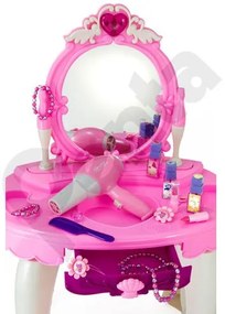 G21 dětský kosmetický stolek růžová