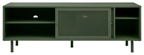Tmavě zelený kovový TV stolek 160x55 cm Veep – Unique Furniture