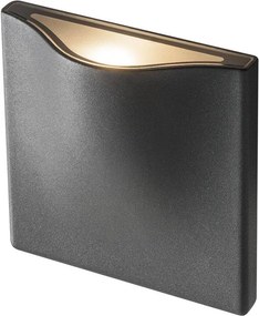LA 1002503 VILUA I WL venkovní nástěnné nástavbové svítidlo antracit, 3000K IP54 100° 405lm - BIG WHITE (SLV)
