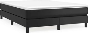 Box spring postel s matrací černá 140 x 190 cm umělá kůže 3144255