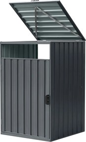 Přístřešek na popelnici BestBerg KP-1A / 0,6 m² / 80 x 122 x 80 cm / šedá