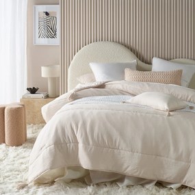 Divazo Přehoz na postel s třásněmi Noemi Barva: Světle růžová, Velikost: 220 x 240 cm