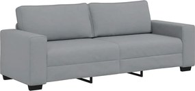 2dílná sedací souprava s poduškami světle šedá textil 3324731