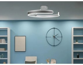 LED Stmívatelný přisazený lustr LED/72W/230V 3000-6500K chrom + dálkové ovládání
