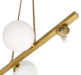 Mosazný závěsný lustr Kama pro žárovku 4x G9  - Candellux
