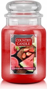 Strawberry Watermelon – Country Candle – velká vonná svíčka s 2 knoty