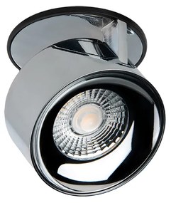 LED2 21507335DT KLIP zápustné bodové svítidlo nastaviteľné LED D77mm 11W/770lm 3000K TRIAC černá, chrom Bodová svítidla do sádrokartonu a zápustná svítidla