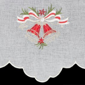 KRÁTKÁ ZÁCLONA NA POUTKÁCH XMAS16 145X40 CM VZOROVANÁ