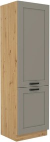 Kuchyňská skříňka LUNA 60 LO-210 2F korpus: dub artisan, barva dvířek: světle šedá CLAY