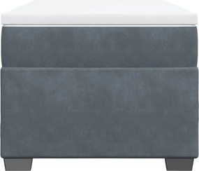 Box spring postel s matrací tmavě šedá 90x200 cm samet 3285258