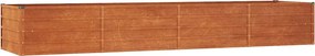Zahradní vyvýšený záhon rezavý 320 x 80 x 45 cm cortenová ocel 151962