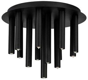 Černé stropní svítidlo s kovovým stínítkem 34x34 cm Gocce - Markslöjd