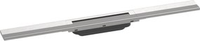 Hansgrohe RainDrain Flex, vrchní sada sprchového žlabu 700, zkracovatelný, pro instalaci volně na plochu, kartáčovaná nerezová ocel, HAN-56043800