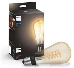 LED Stmívatelná žárovka Philips Hue WHITE FILAMENT ST72 E27/7W/230V 2100K