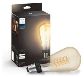 LED Stmívatelná žárovka Philips Hue WHITE FILAMENT ST72 E27/7W/230V 2100K