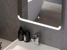 Mexen Nida osvětlené koupelnové zrcadlo 60 x 80 cm, LED 6000K, anti-pára - 9806-060-080-611-00