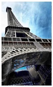 DIMEX | Vliesová fototapeta na zeď Eiffelova věž MS-2-0026  | 150 x 250 cm | modrá, šedá, bílá