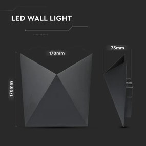 LED Venkovní nástěnné svítidlo LED/5W/230V 3000K IP65 černá