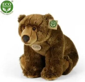 RAPPA Plyšový medvěd 40 cm / ECO-FRIENDLY / od 0 měsíců