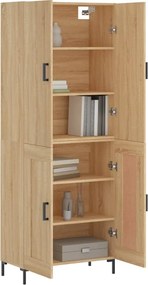 Skříň highboard dub sonoma 69,5 x 34 x 180 cm kompozitní dřevo 3195790