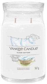 Yankee Candle Signature svíčka velká Clean Cotton, 567g
