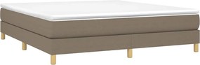 Box spring postel s matrací taupe 160x200 cm textil 3144187