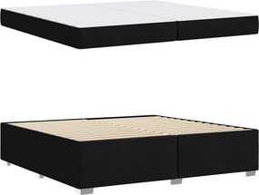 Rám postele s matrací Černá 200 x 200 cm textil 3399210
