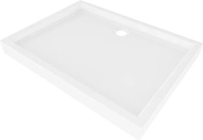 Mexen Flow+ obdélníková sprchová vanička 110 x 80 cm, bílý lesk - 46R108011H