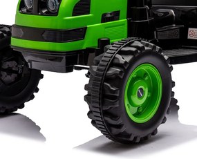 Elektrický traktor s vlečkou Milly Mally Farmer zelený