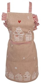 Dětská kuchyňská zástěra s motivem perníkových domečků Gingerbread Bliss – 48x56 cm