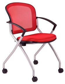 Office Pro Jednací židle METIS Barva potahu: DK13-červená