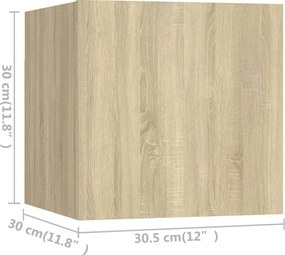 vidaXL 6dílný set TV skříněk kompozitní dřevo [3120300] Barva: dub sonoma