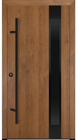 FM Turen - Feldmann & Mayer Vchodové dveře s ocelovým opláštěním FM Turen model DS24 blackline Orientace dveří: Levé, otevírání dovnitř, Dekor: Winchester, Standardní rozměr dveří včetně rámu: 100 cm x 210 cm - vnější rozměr rámu