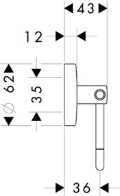 Hansgrohe Logis - Držák na toaletní papír, chrom 40526000