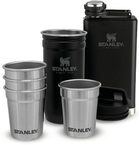 Stanley dárkový set adventure series placatka/butylka 250ml + panáky 4ks černá mat