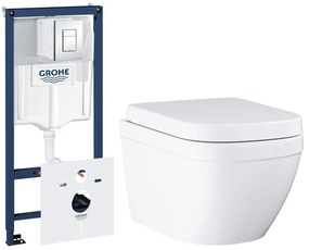 Set sada mísa + prkénko s pomalým sklápěním Grohe Euro Ceramic 39693000