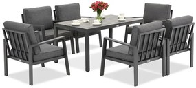 Hliníkový zahradní nábytek Zakintos Premium 6 antracit Garden Point