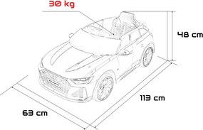 Elektrické autíčko Audi RS6 Avant GT bílé