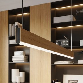 LED závěsné svítidlo z masivního dřeva v přírodní barvě LYKKE – Thoro