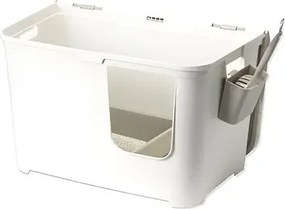 Moderna Casetta Camelia krémová / Toaleta pro kočky s krytem / 75,7 x