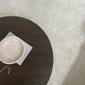 Ayyildiz, Kusový koberec Life Shaggy 1500 cream kruh, 80x80 (průměr) kruh, bílá, ložnice