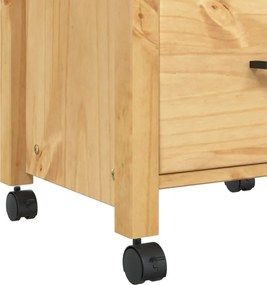 vidaXL Kuchyňský vozík MONZA 48 x 40 x 90 cm masivní borové dřevo [376085] Barva: Šedá