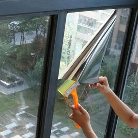 Alegría en Casa Zrcadlová fólie na okna 200 cm - stříbrná