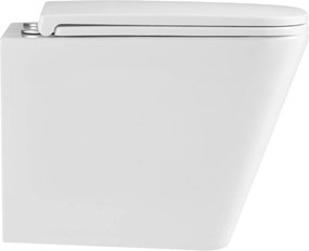 Erga Mery+, závěsná WC mísa 515x360x360mm, Rimless Tornado 2 + toaletní sedátko s pomalým zavíráním, bílá, ERG-V03-MERY-TO2-WH