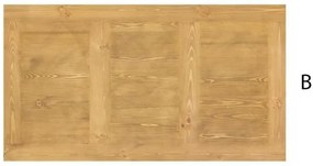 ARTEN Rustikální jídelní stůl POPRAD MES13B - borovice (světlý vosk/tmavý vosk) ROZMĚR: (š/h/v) 120 x 80 x 76 cm