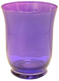 Skleněný svícen fialový HTRL1406