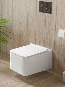 UPTrend Závěsný WC komplet bez příruby ACCORD TR2122D včetně Soft-Close sedátka, bílá lesk